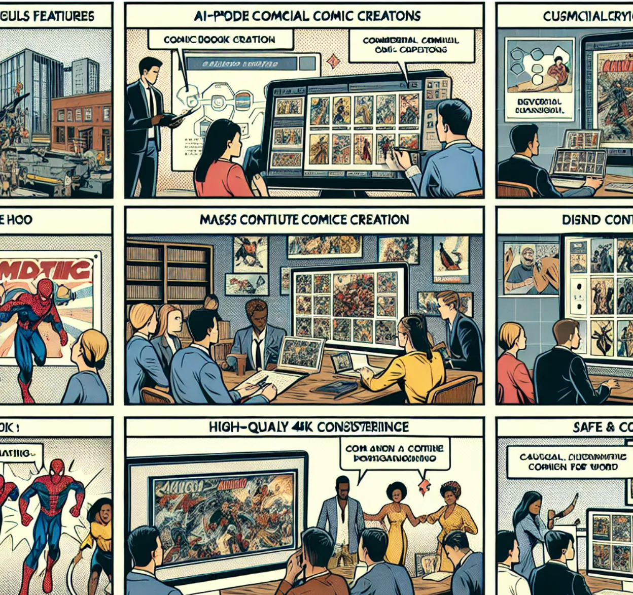 12 Best AI Comic Generator: Create Comic Book Online Free | LlamaGen.Ai